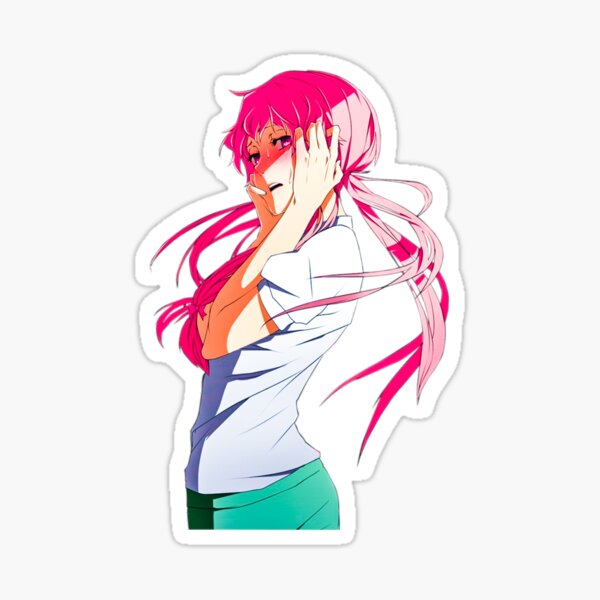 "Yuno Gasai" Sticker for Sale by Waifun | Redbubble