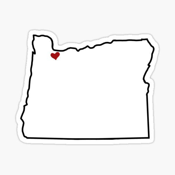 "Portland Heart in Oregon" Sticker for Sale by sunnnysu | Redbubble