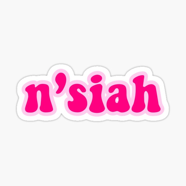 "N’siah Pink" Sticker for Sale by apgdesigns | Redbubble