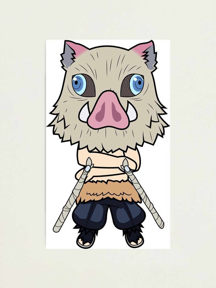 "Demon Slayer Inosuke Hashibira Chibi" Photographic Print by ...