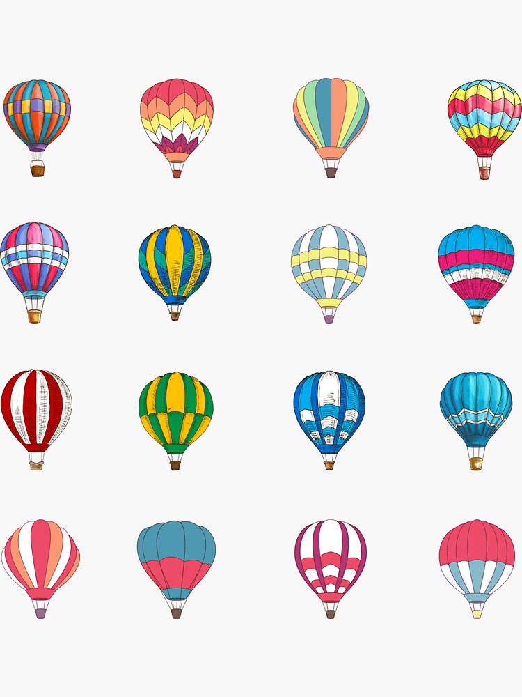 "Hot Air Balloons Mega Bundle Sticker Pack" Sticker for Sale by ...