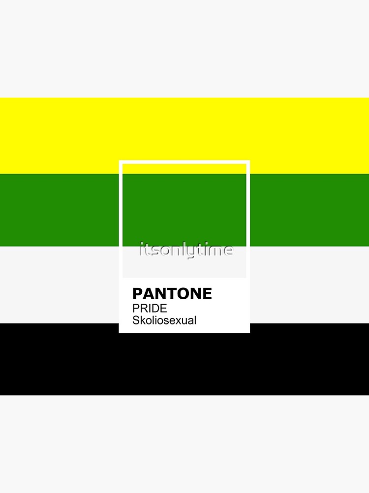 Pride Skoliosexual Pantone Art Print For Sale By Itsonlytime Redbubble