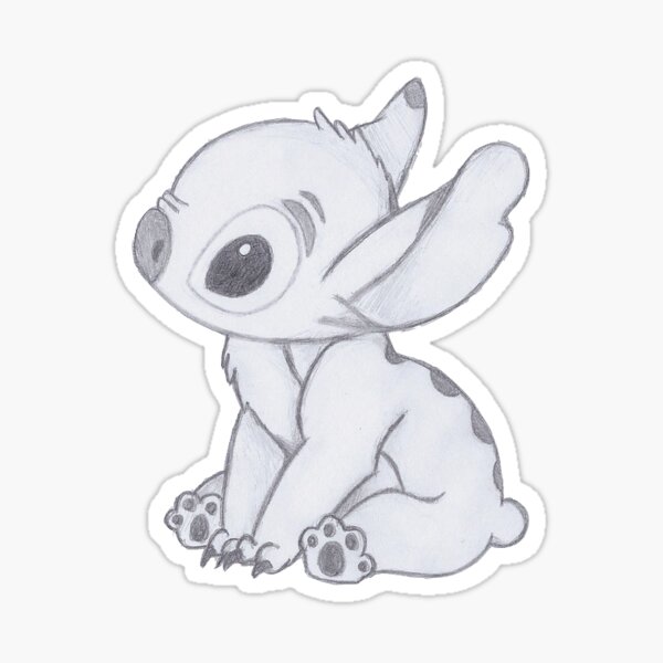 "Cute little stitch" Sticker for Sale by RicarJG92 | Redbubble