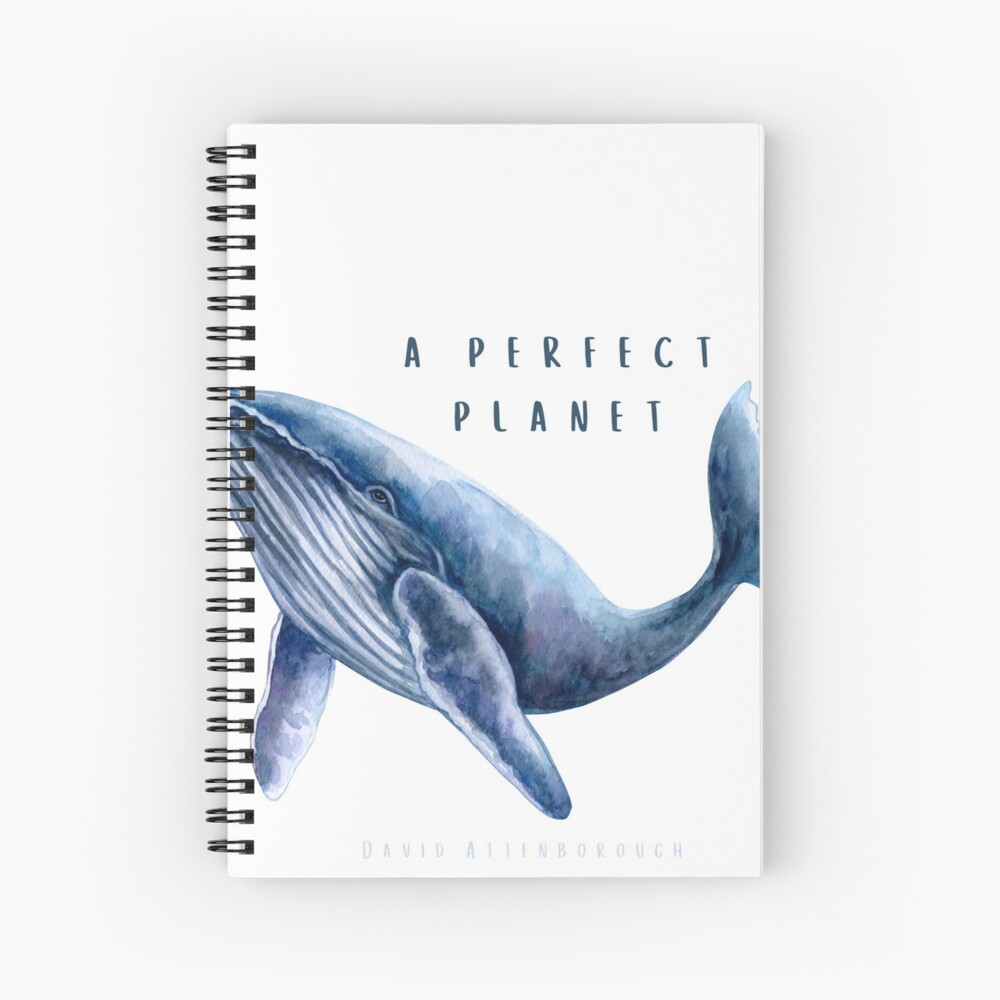 "David Attenborough A Perfect Planet 4" Spiral Notebook for Sale by ...