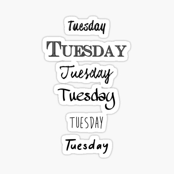 "Tuesday Sticker set Bullet Journal" Sticker by Swobby12 | Redbubble