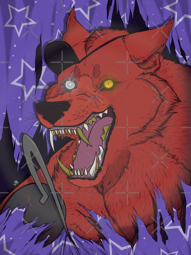 "foxy-fnaf " Sticker by aforceofart | Redbubble