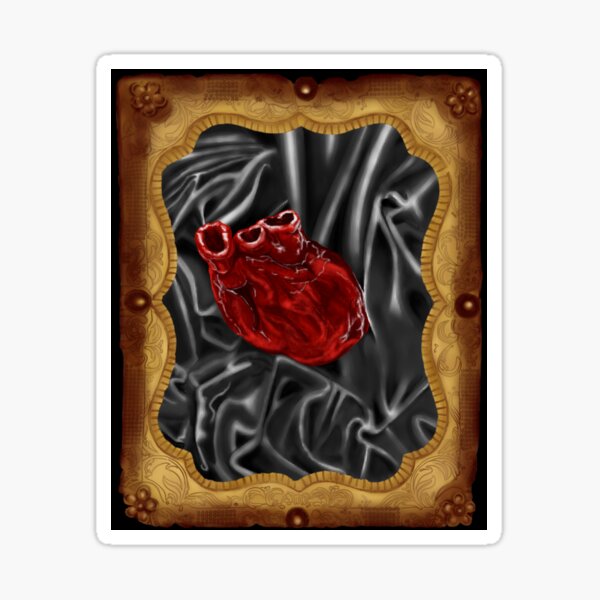 "Tell Tale Heart" Sticker by pengi | Redbubble