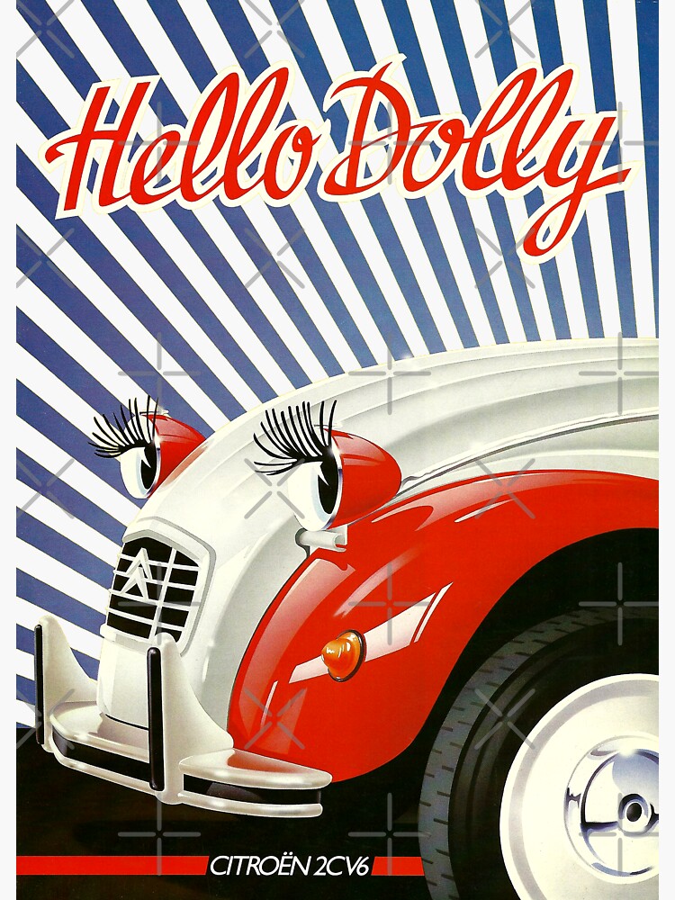 "CITROEN 2CV - ADVERT " Sticker by ThrowbackM3 | Redbubble