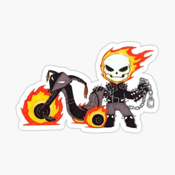 "Ghost Rider" Sticker for Sale by AbihaTamim | Redbubble