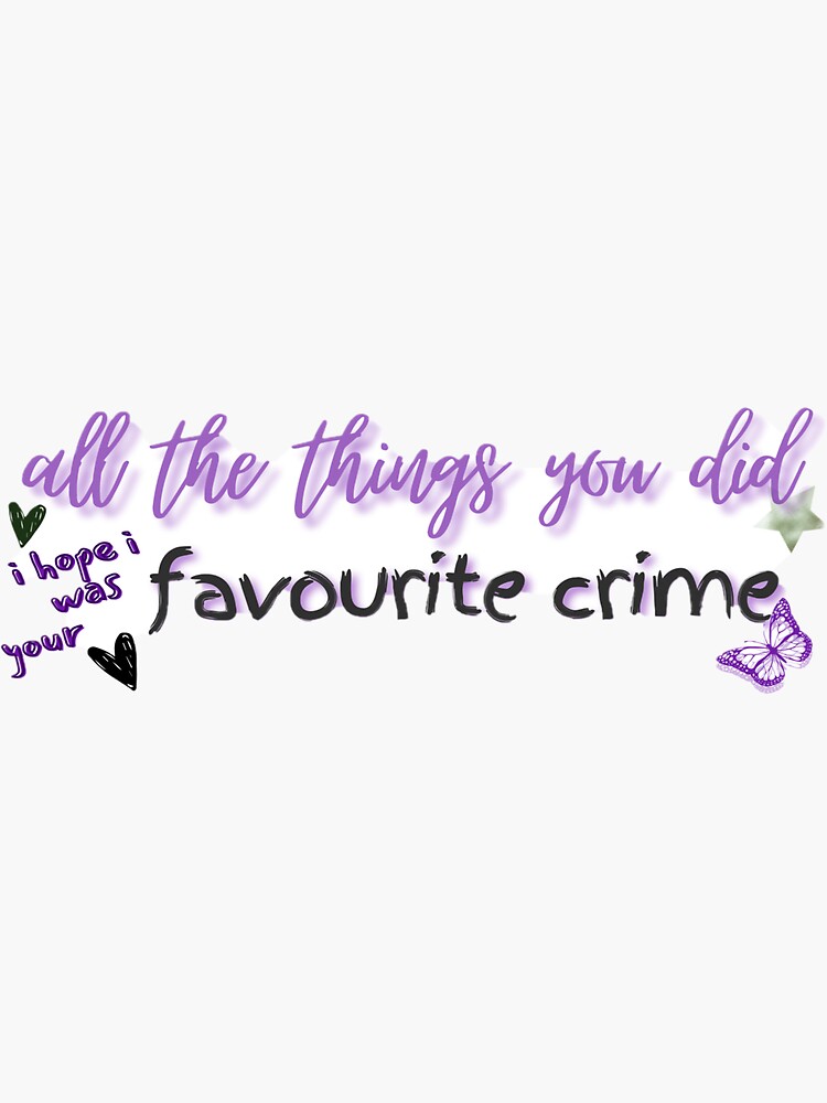 Favorite Crime Lyrics