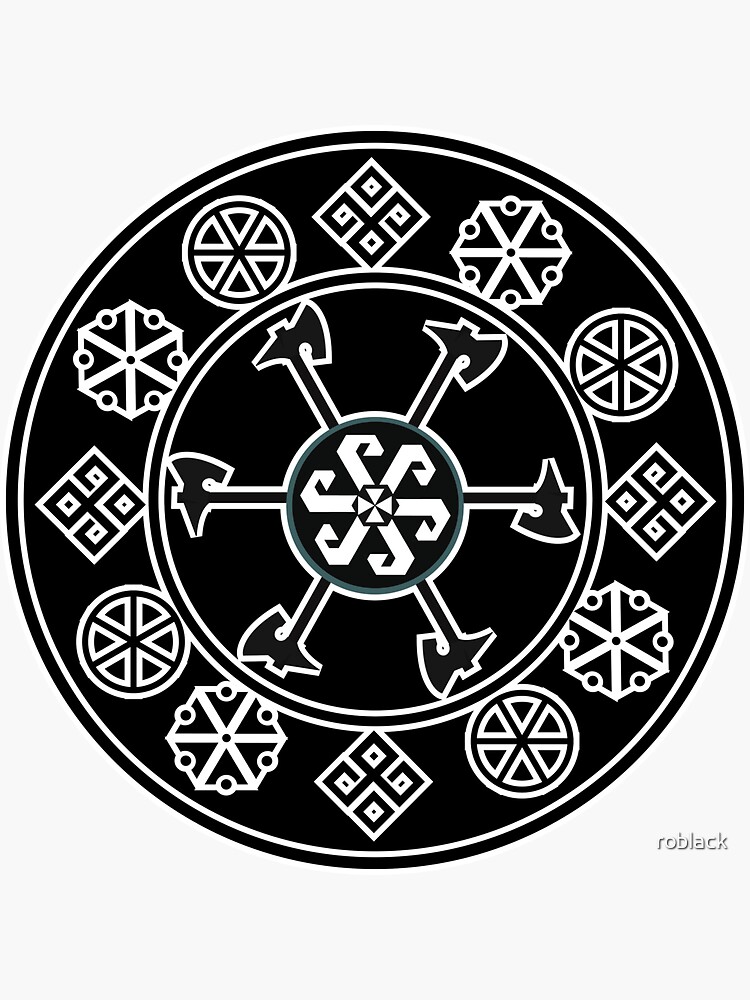 "Slavic shield" Sticker for Sale by roblack | Redbubble