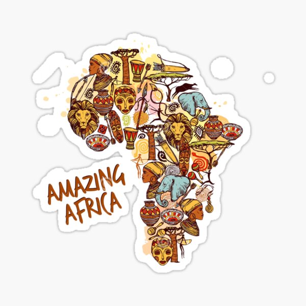 "Mama Africa" Sticker for Sale by Karym9596 | Redbubble