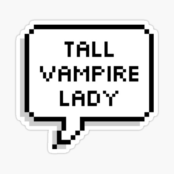 "RESIDENT EVIL VILLAGE Lady Dimitrescu "Tall Vampire Lady" " Sticker by ...