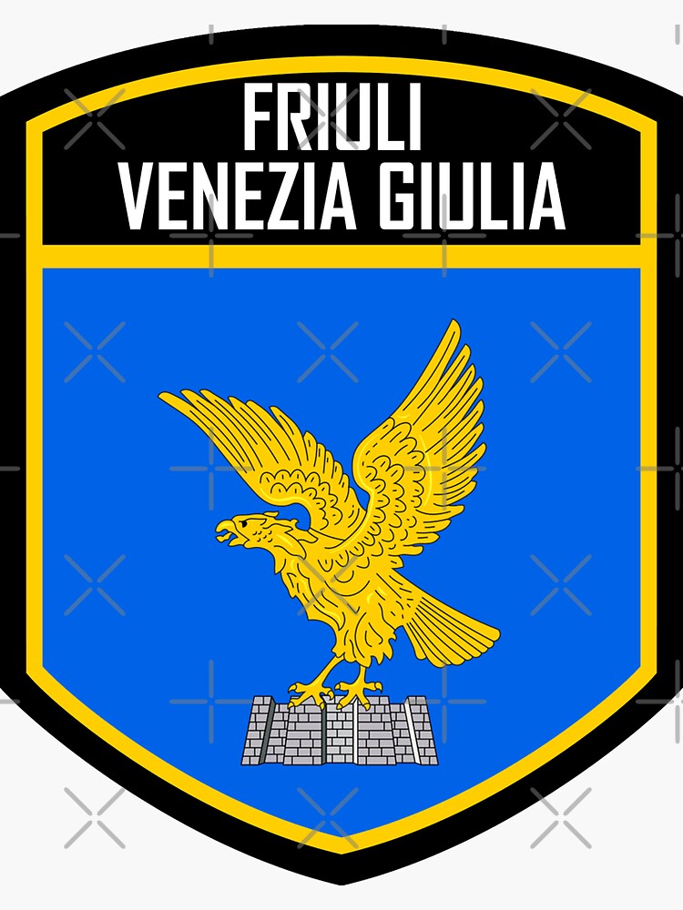 "Friuli Venezia Giulia Italy Flag Emblem" Sticker by T-warrior | Redbubble