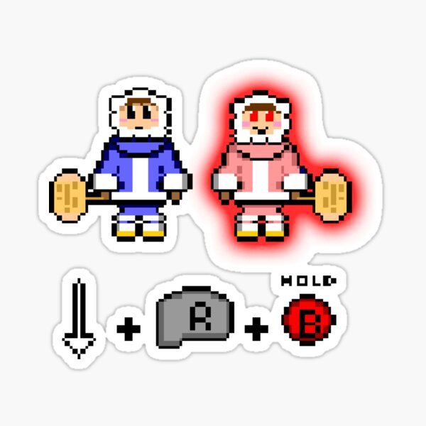 "Ice Climbers D-sync" Sticker by F0reverunreal | Redbubble