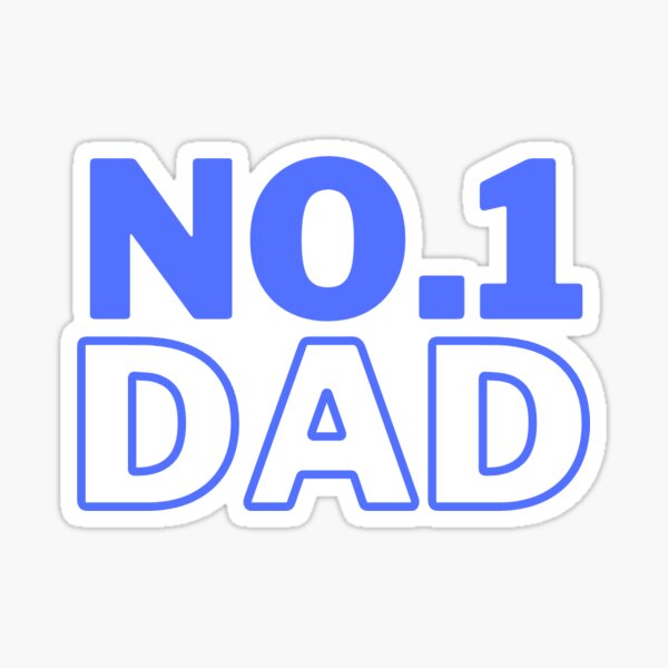 "NO.1 Dad" Sticker for Sale by ElyxStudio | Redbubble