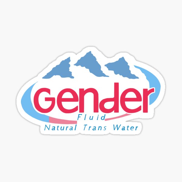 "Gender fluid " Sticker for Sale by roadto-saturn | Redbubble