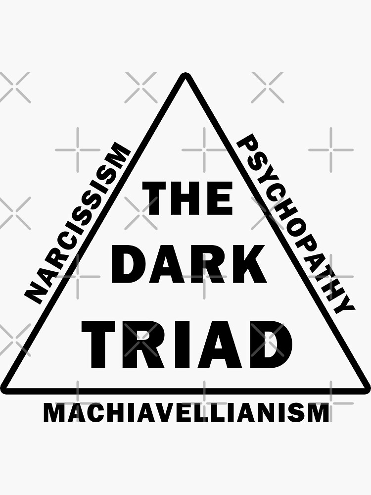 "Dark triad " Sticker for Sale by ValentinaHramov | Redbubble