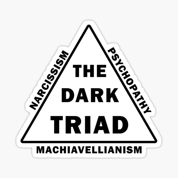 "Dark triad " Sticker for Sale by ValentinaHramov | Redbubble