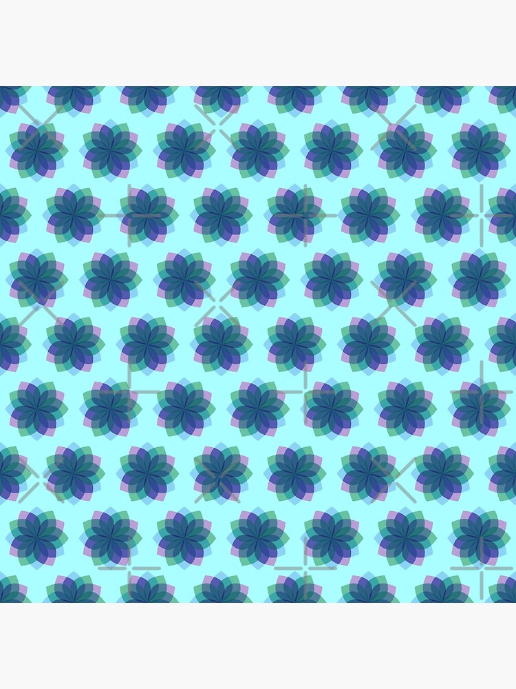 "12-Petal Geometric Flower Pattern A 07" Poster for Sale by Jovydesign ...
