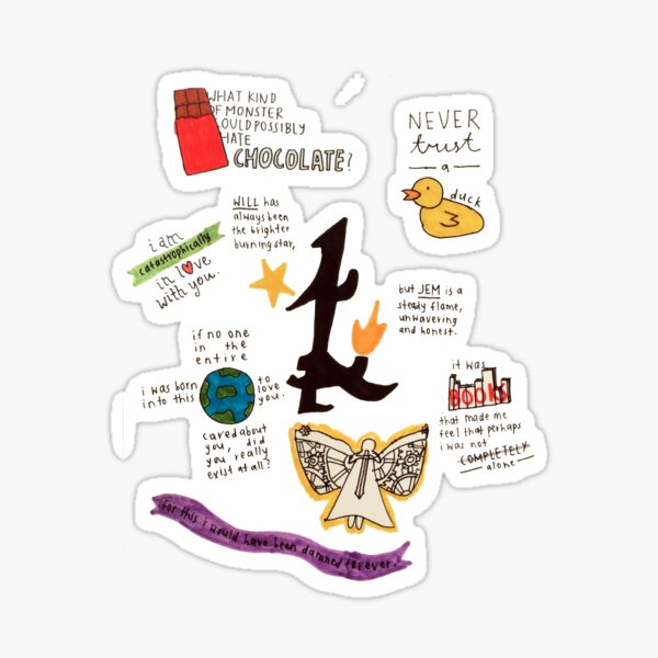"The Infernal Devices collage" Sticker for Sale by dictionaried | Redbubble