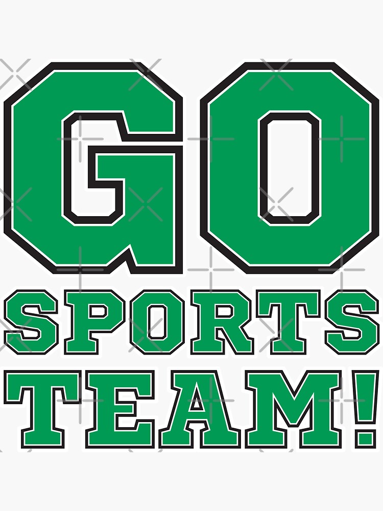 "Go Sports Team! Yay Sports! Do The Thing! Score The Points!" Sticker ...