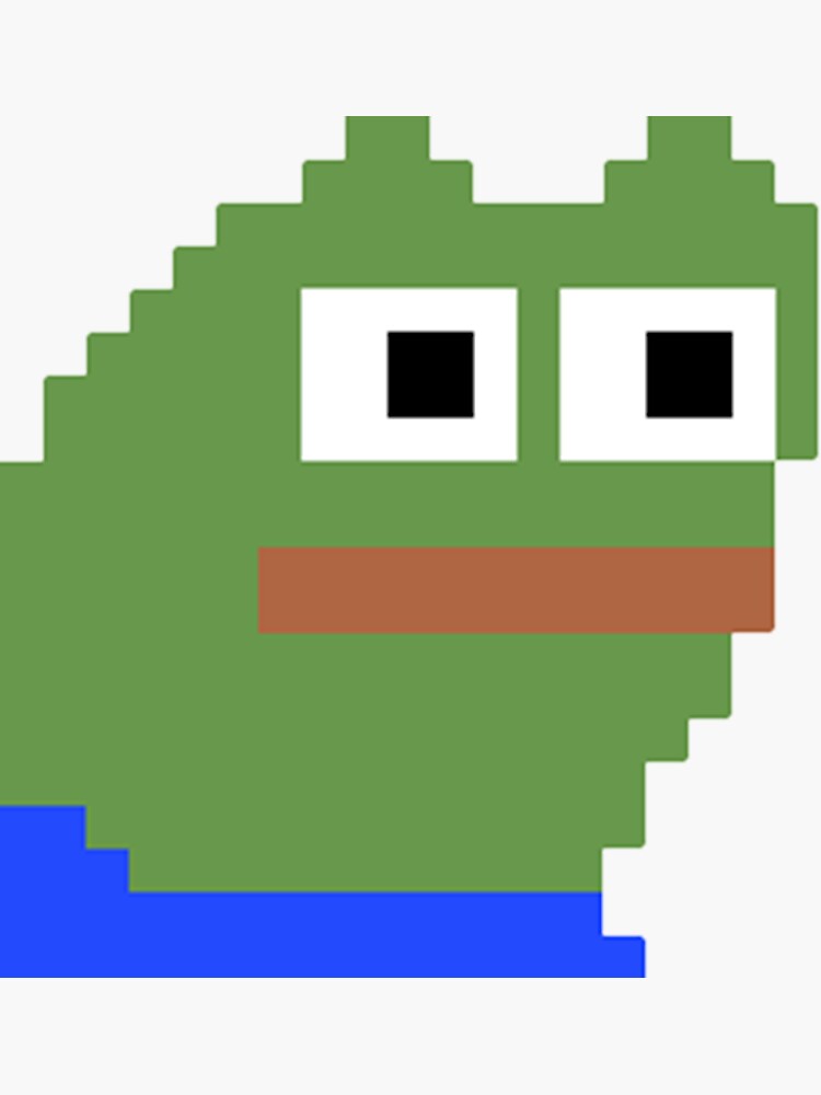 "pixel pepe" Sticker for Sale by JozoRazObchod | Redbubble