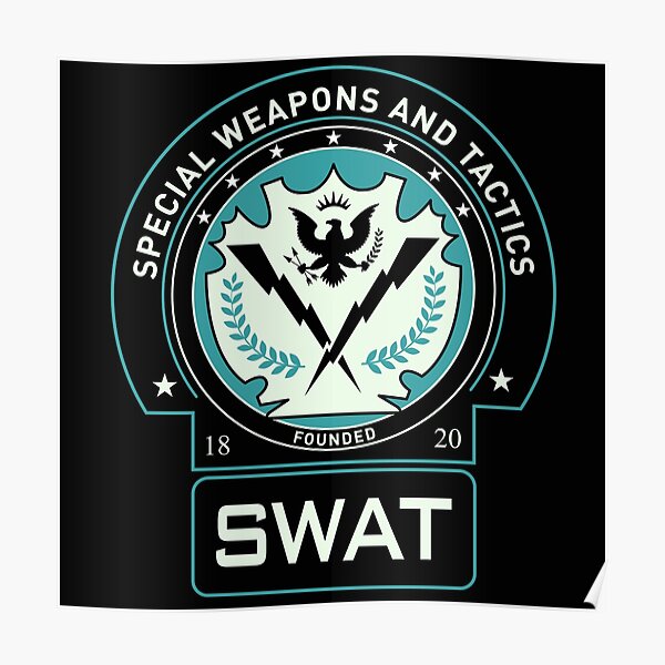 "GCPD swat" Poster by LuksTEESred | Redbubble