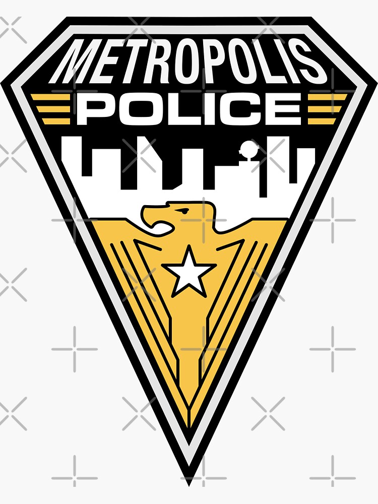 "Metropolis Police" Sticker for Sale by LuksTEESred | Redbubble