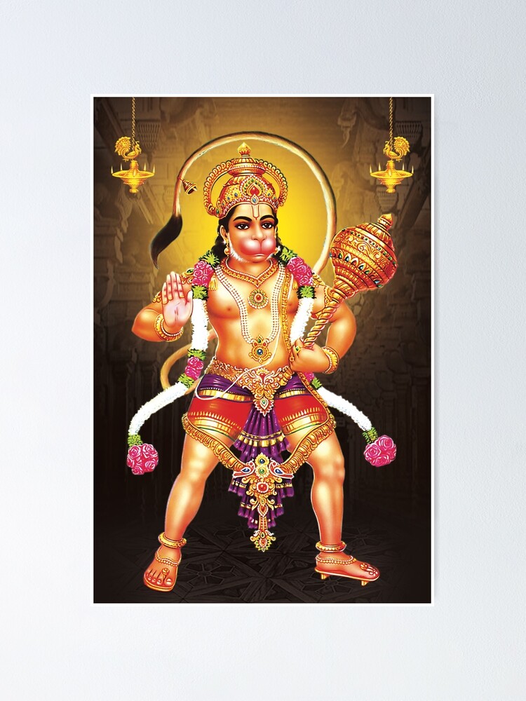 "Hanuman" Poster by VIJAYDIGITAL | Redbubble