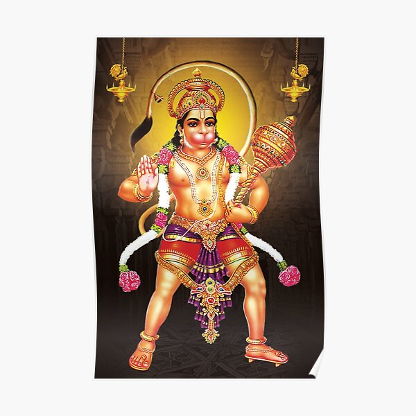 "Hanuman" Poster by VIJAYDIGITAL | Redbubble