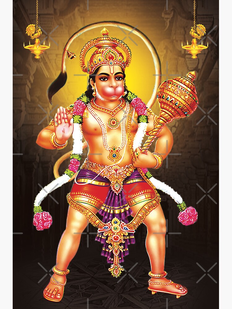 "Hanuman" Sticker for Sale by VIJAYDIGITAL | Redbubble