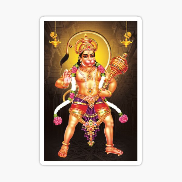 "Hanuman" Sticker for Sale by VIJAYDIGITAL | Redbubble