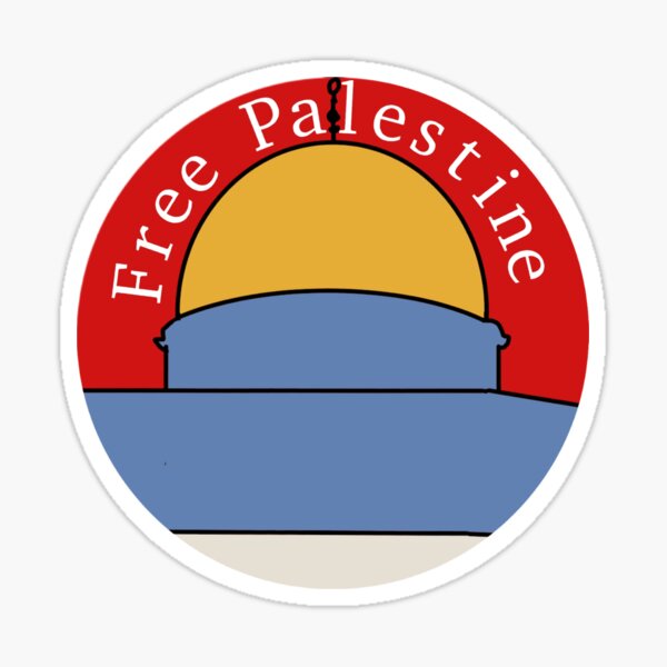 "Free Palestine Al Aqsa" Sticker for Sale by blackleftist | Redbubble
