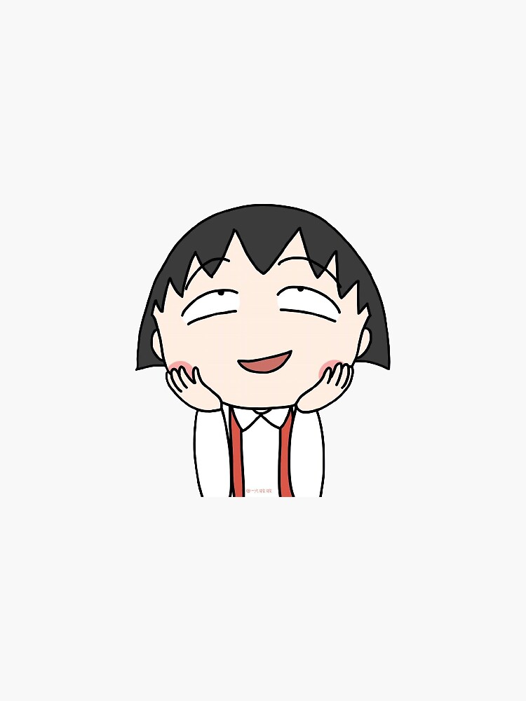 "Chibi Maruko-chan " Sticker for Sale by chibiyokinachan | Redbubble