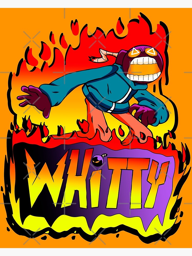 "FNF Whitty mod character graffiti" Art Print by AbrekArt | Redbubble