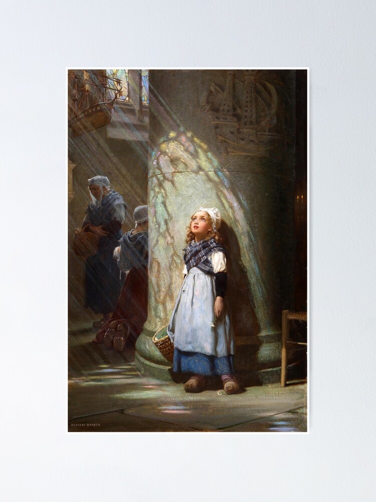 "The Golden Rays (20th century) - Herbert James Draper" Poster for Sale ...