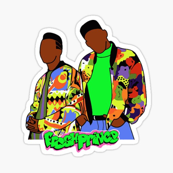 "Fresh Prince" Sticker by ItsAJCarmelaCra | Redbubble