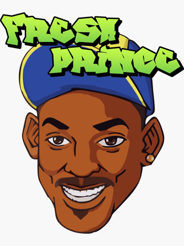 "Fresh Prince" Sticker by ItsAJCarmelaCra | Redbubble