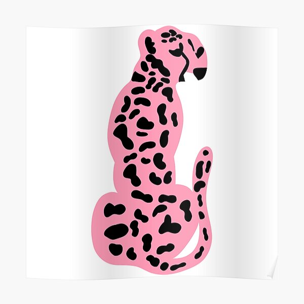 "pink leopard" Poster for Sale by mollsdesignss | Redbubble