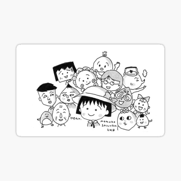 "Chibi cute Maruko-chan" Sticker for Sale by chibiyokinachan | Redbubble