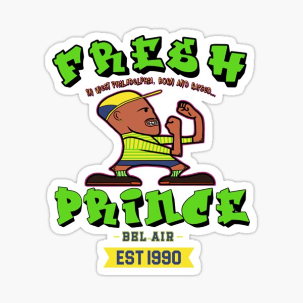 "Fresh Prince" Sticker by ItsAJCarmelaCra | Redbubble