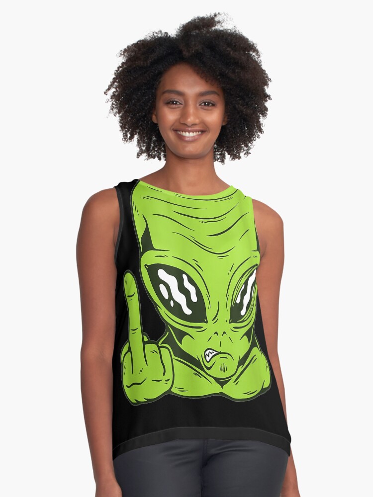 "Alien Middle Finger" Sticker for Sale by ttuniques | Redbubble