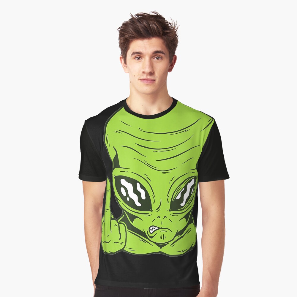 "Alien Middle Finger" Sticker for Sale by ttuniques | Redbubble