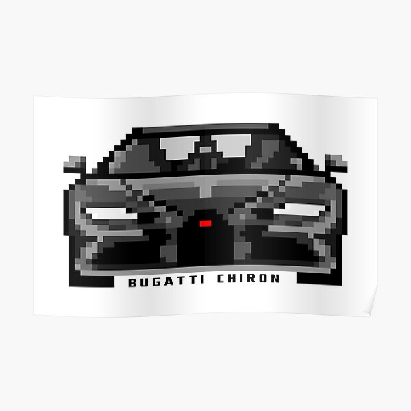 "Supercar racing pixel design." Poster by CIMANN | Redbubble