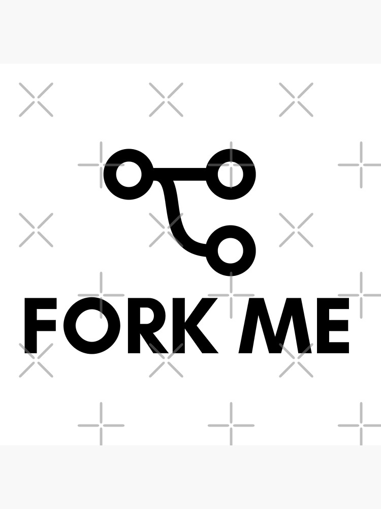 "Fork Me Github Meme" Art Print for Sale by mythical-llama | Redbubble