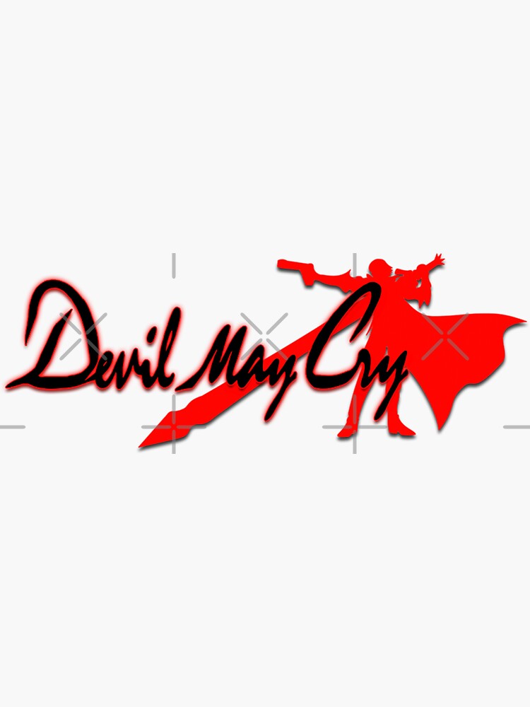"devil may cry logo" Sticker by cremadesign | Redbubble