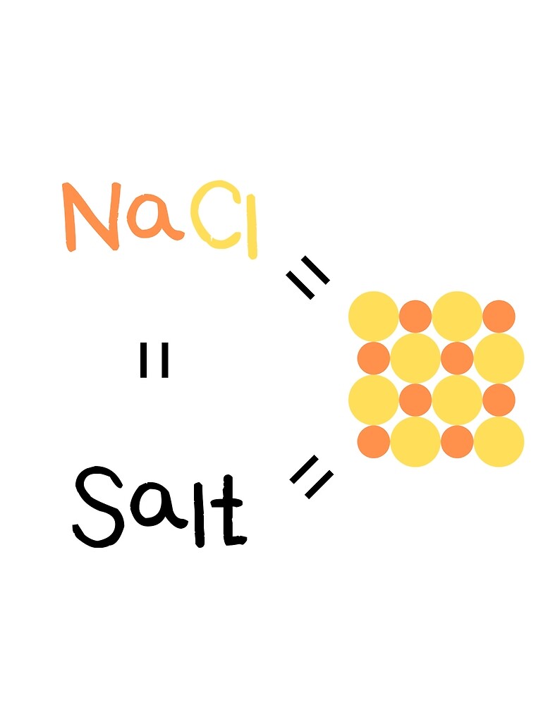 "NaCl, Salt!" by Justiny97 | Redbubble