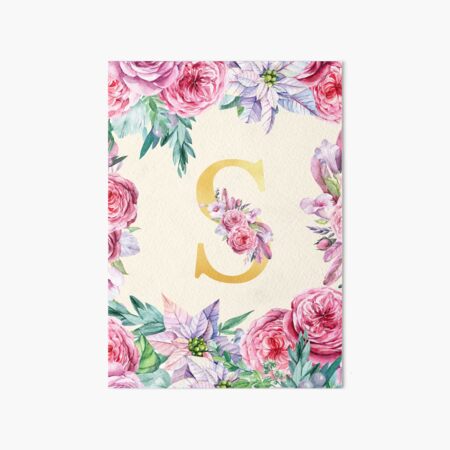 "SUSAN's monogram" Art Board Print for Sale by boesarts | Redbubble
