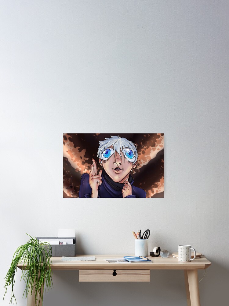 "Bug Eyed Gojo" Poster for Sale by mhjh101 | Redbubble